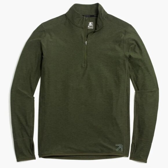 New Balance | Shirts | New Balance Green Half Zip Pullover In Medium ...